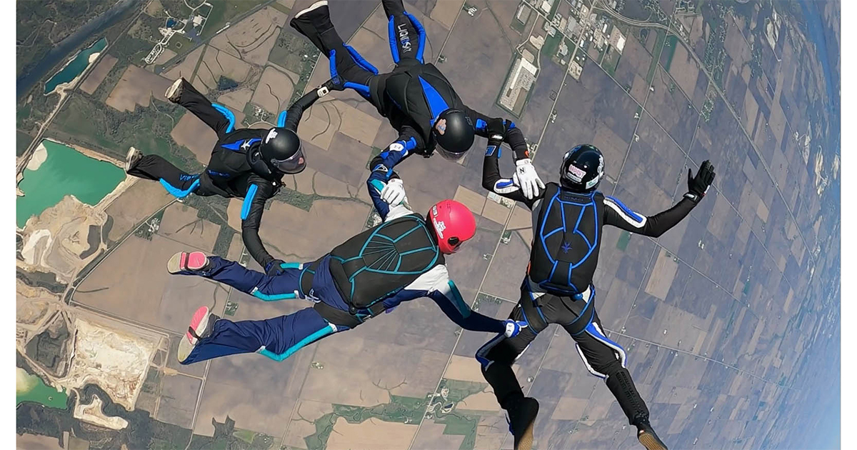 If You Build It—The 2021 4-Way Formation Skydiving Beginner Class Test ...